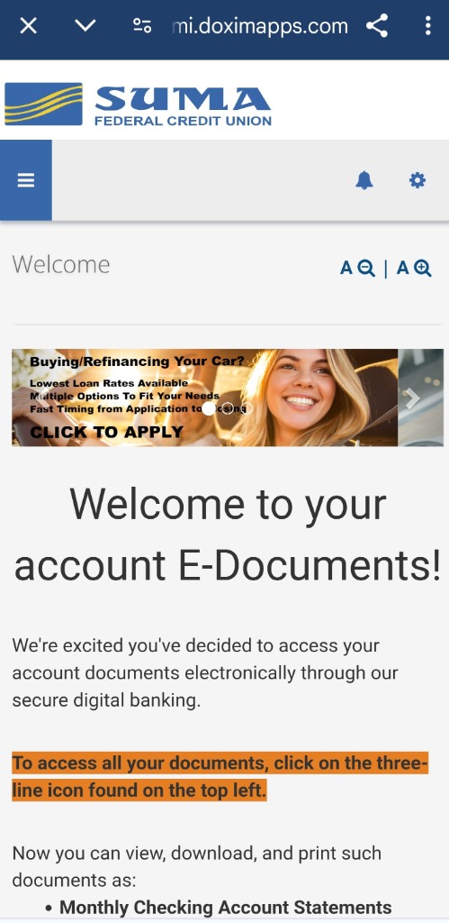 SUMA FCU eDocuments